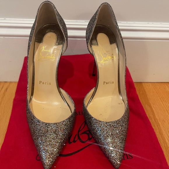 Christian Louboutin | Shoes | Christian Loubtin Iriza 0mm Glitter ...